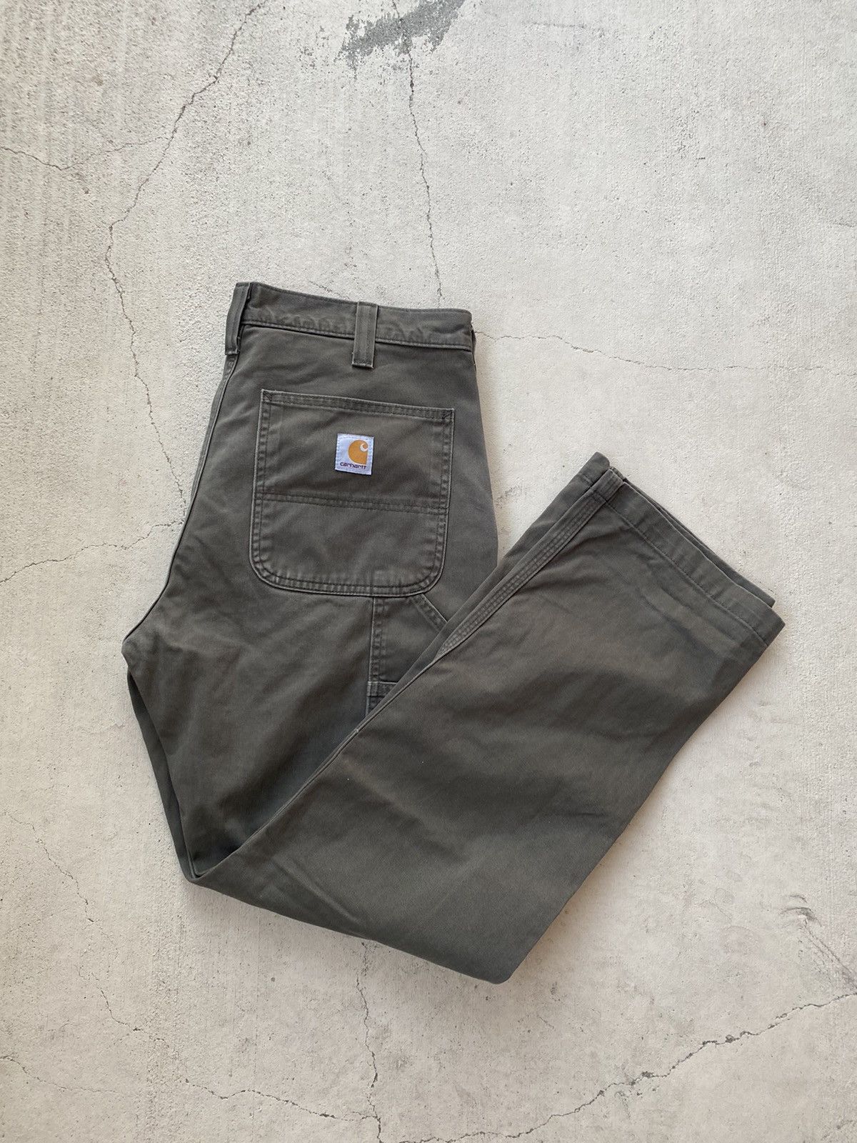 Carhartt × Streetwear × Vintage Vintage 90's Carhartt Green Carpenter ...