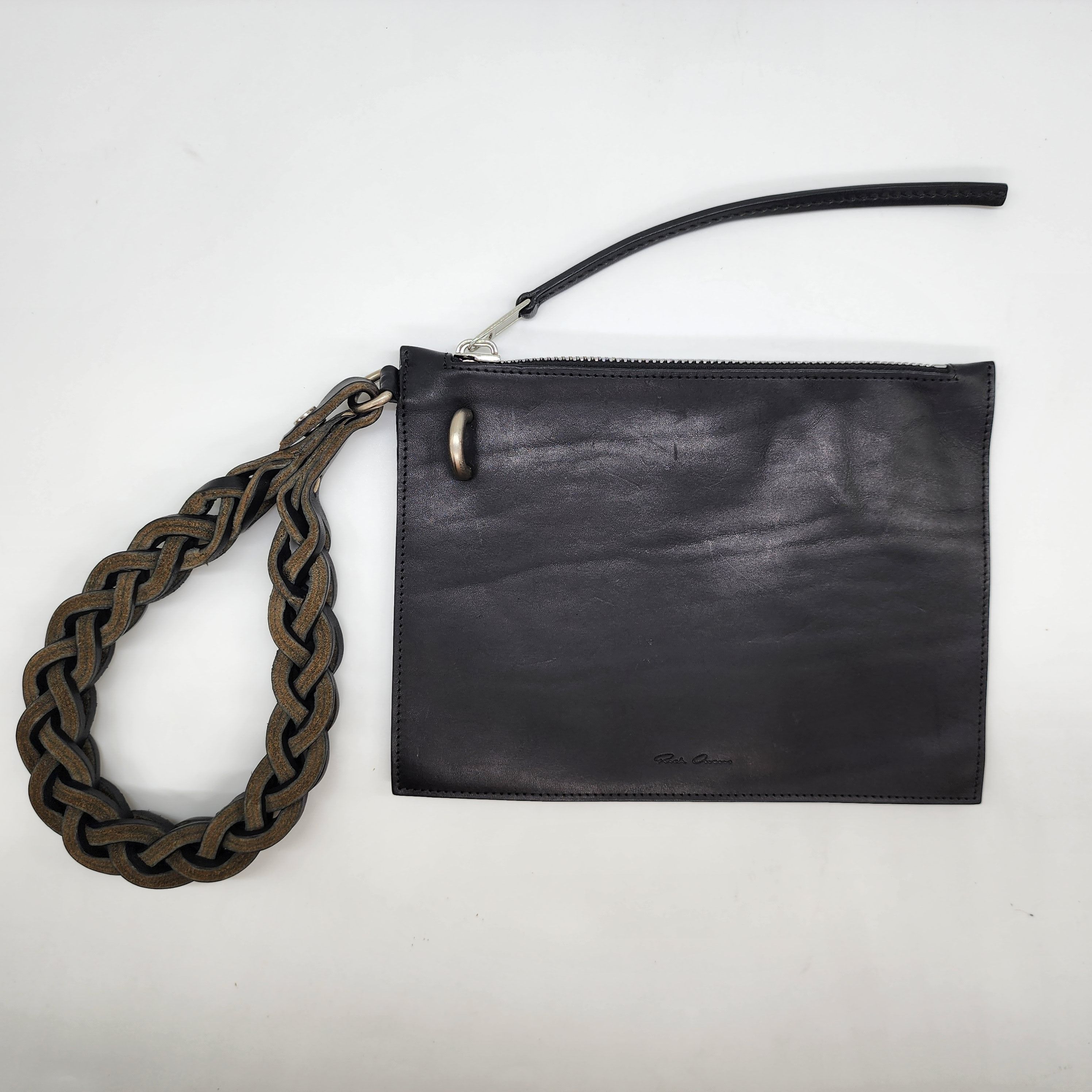 Rick Owens Rick Owens - Braid Handle Pouch Bag | Grailed