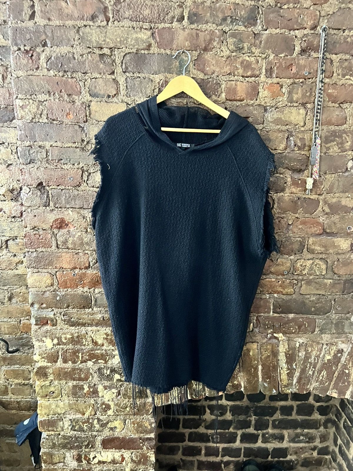 Raf Simons Raf Simons “Consumed” Oversized Cutoff Hoodie | Grailed