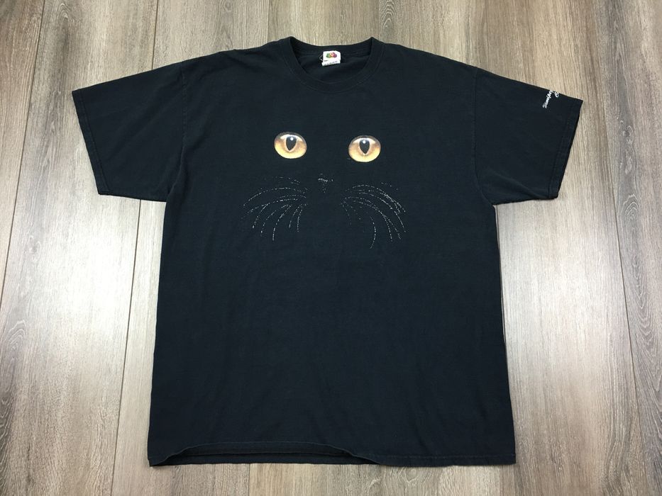 Vintage 2000s Black Cat Tee Shirt | Grailed