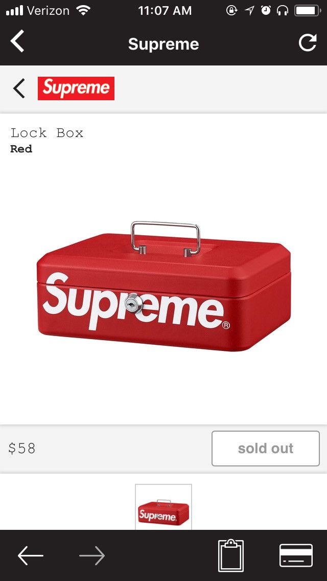 Supreme Lock Box | Grailed