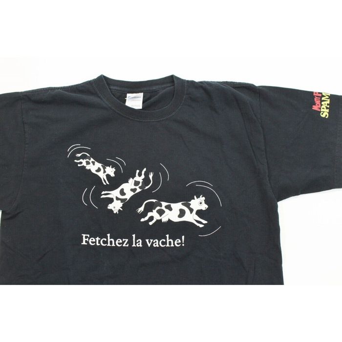 Gildan Monty Python Holy Grail Spamalot Fetchez la Vache Shirt Musical ...