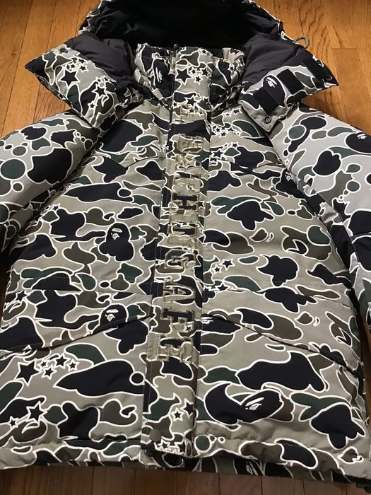 Bape Star Camo Down Puffer Jacket | Grailed
