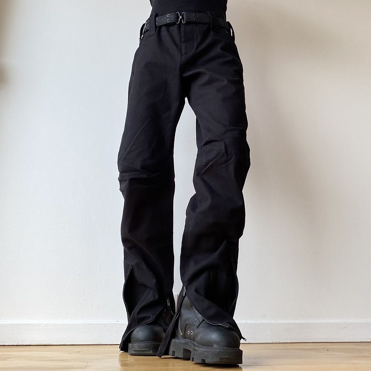 Helmut Lang F/W 1999 Astro Zippers Heavy Cotton Trousers | Grailed