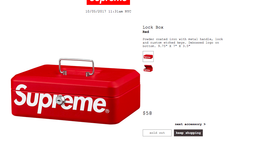 Supreme supreme lock box | Grailed