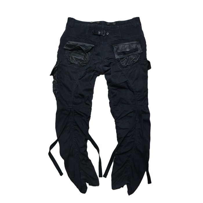 Yasuyuki Ishii Leather Bondage Gas Cargo Pants | Grailed