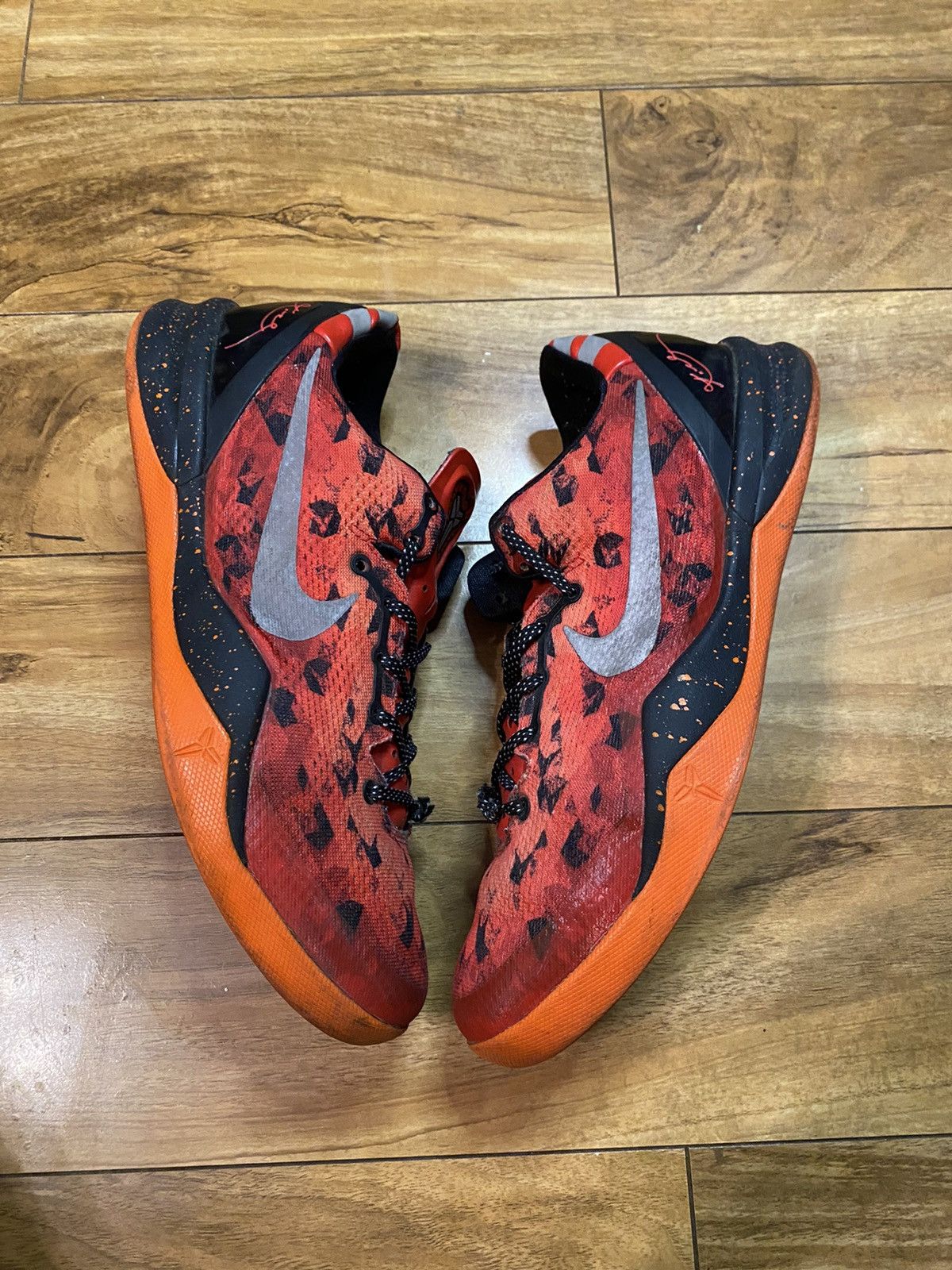 Kobe Mentality × Nike Nike Kobe 8 System Challenge Red 2013 Basketball ...