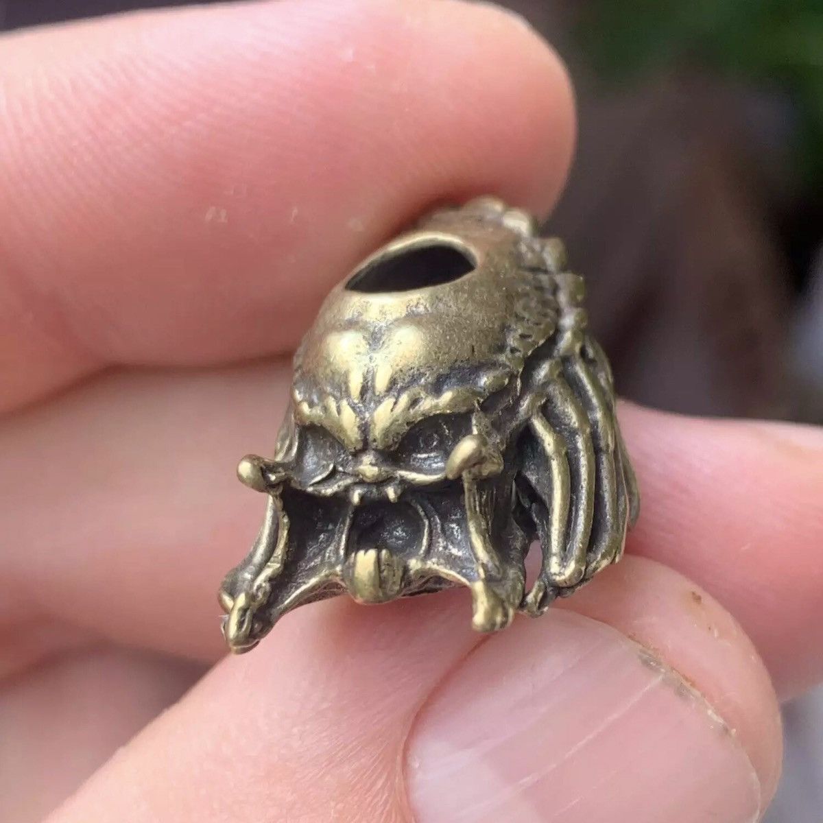 Jewelry Retro Brass Predator Alien Beast Face Pendant | Grailed