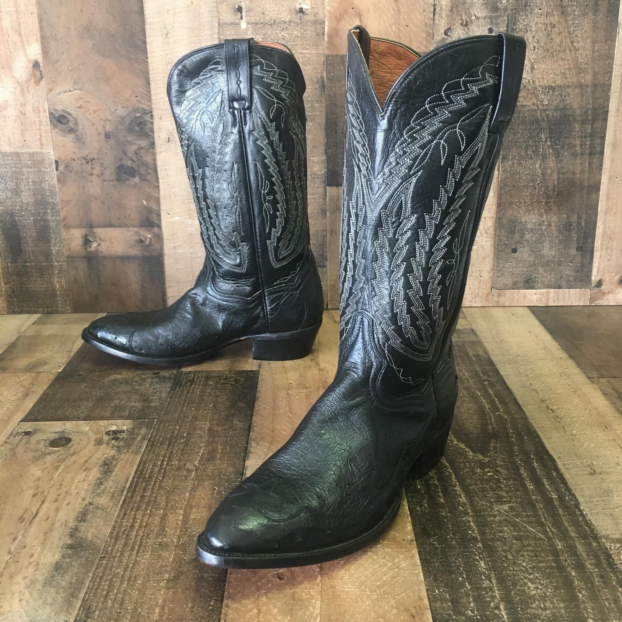 Dan Post Western Boot Dan Post Smooth Ostrich Wingtip Cowboy Boots Mens ...
