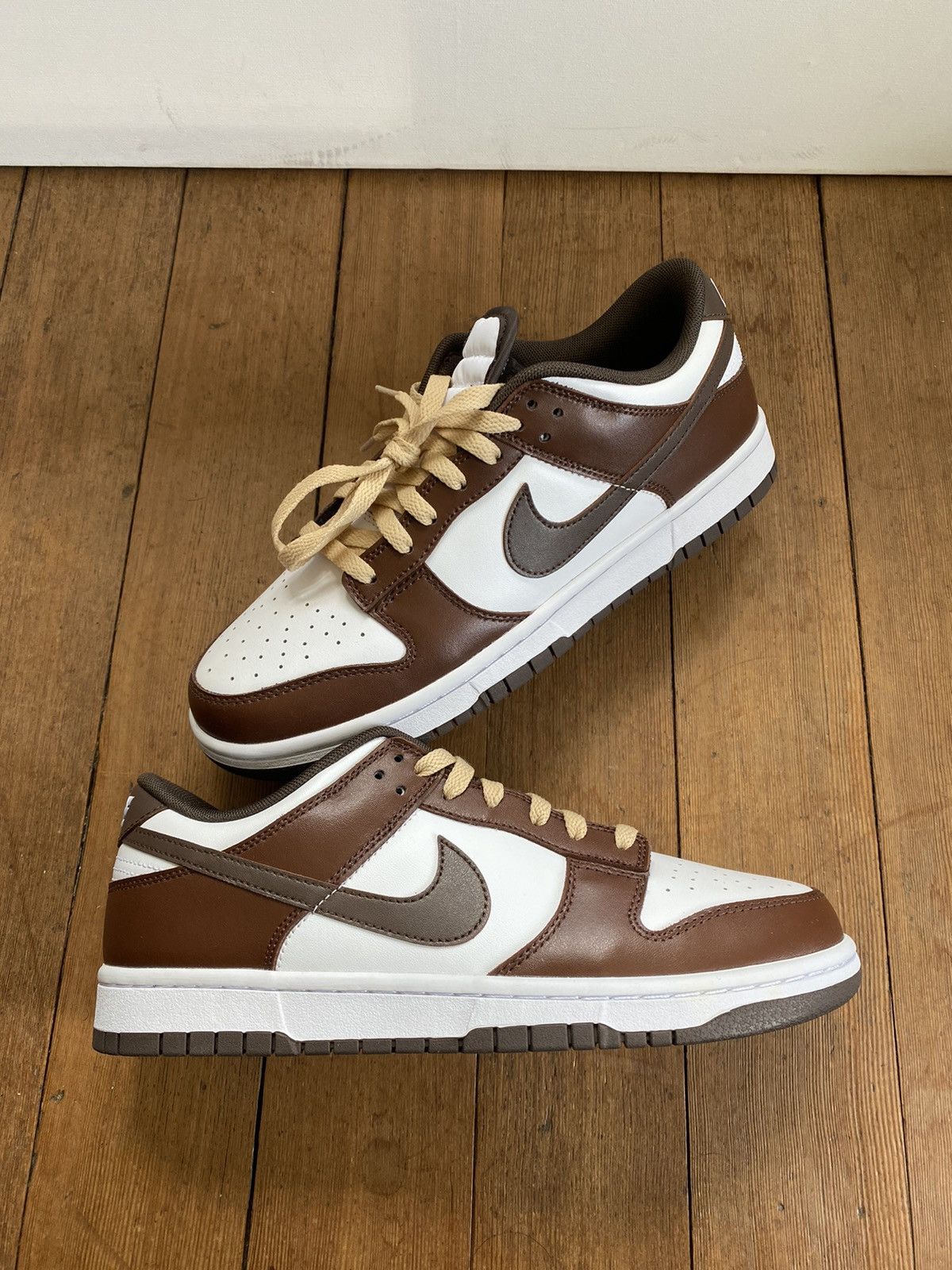 Custom custom nike dunk low mocha brown (not colored) | Grailed