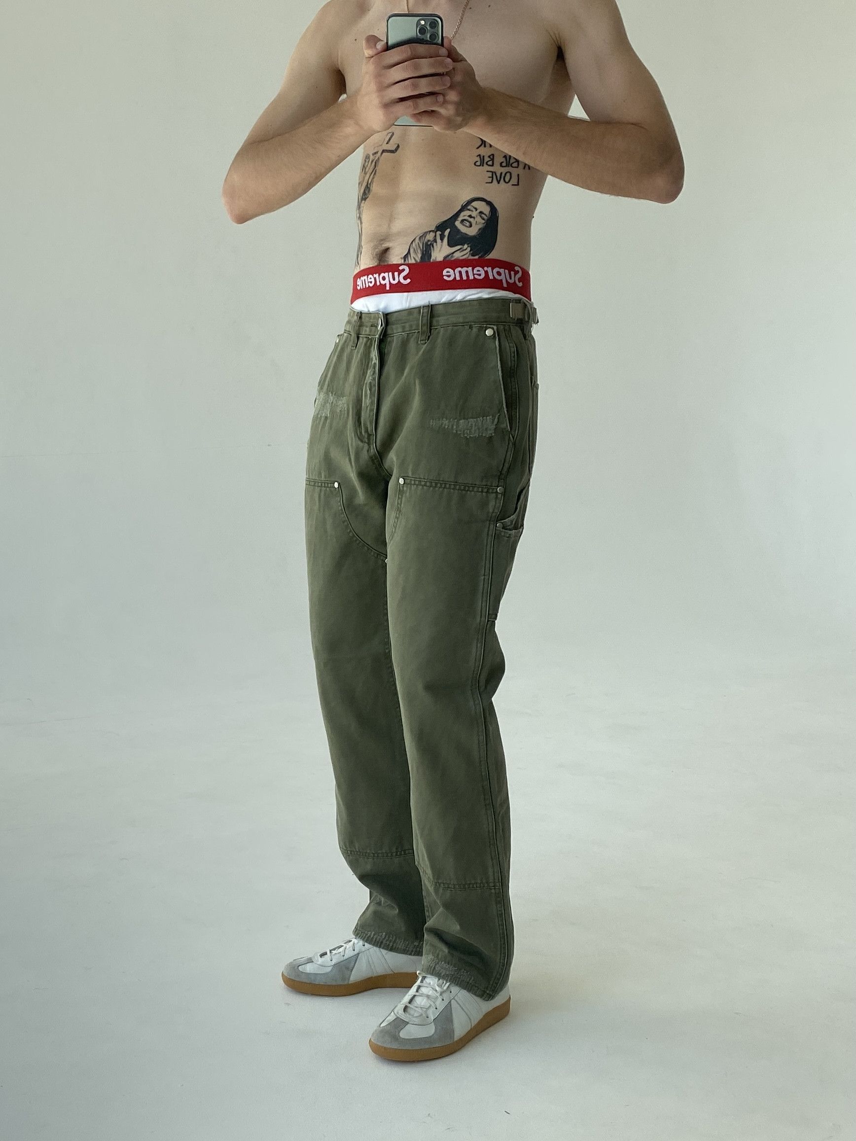 Japanese Brand × Vintage Vintage Japanese Style Double Knee Work Pants ...