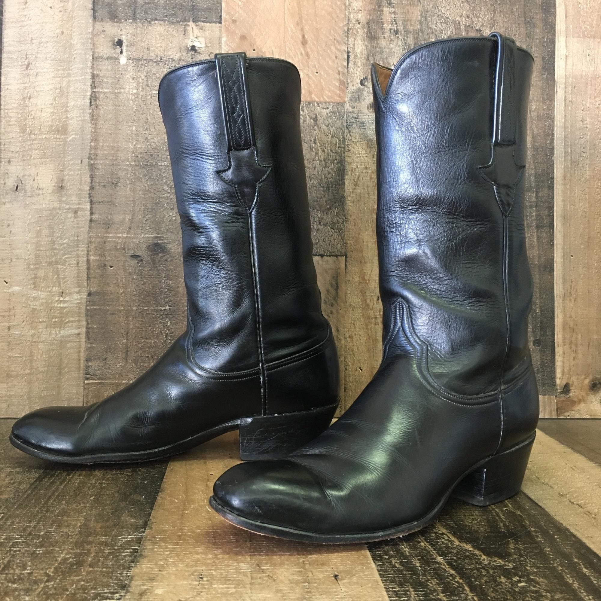 Lucchese Lucchese L671714 Since 1883 Classic Black Cowboy Boots 8 D ...