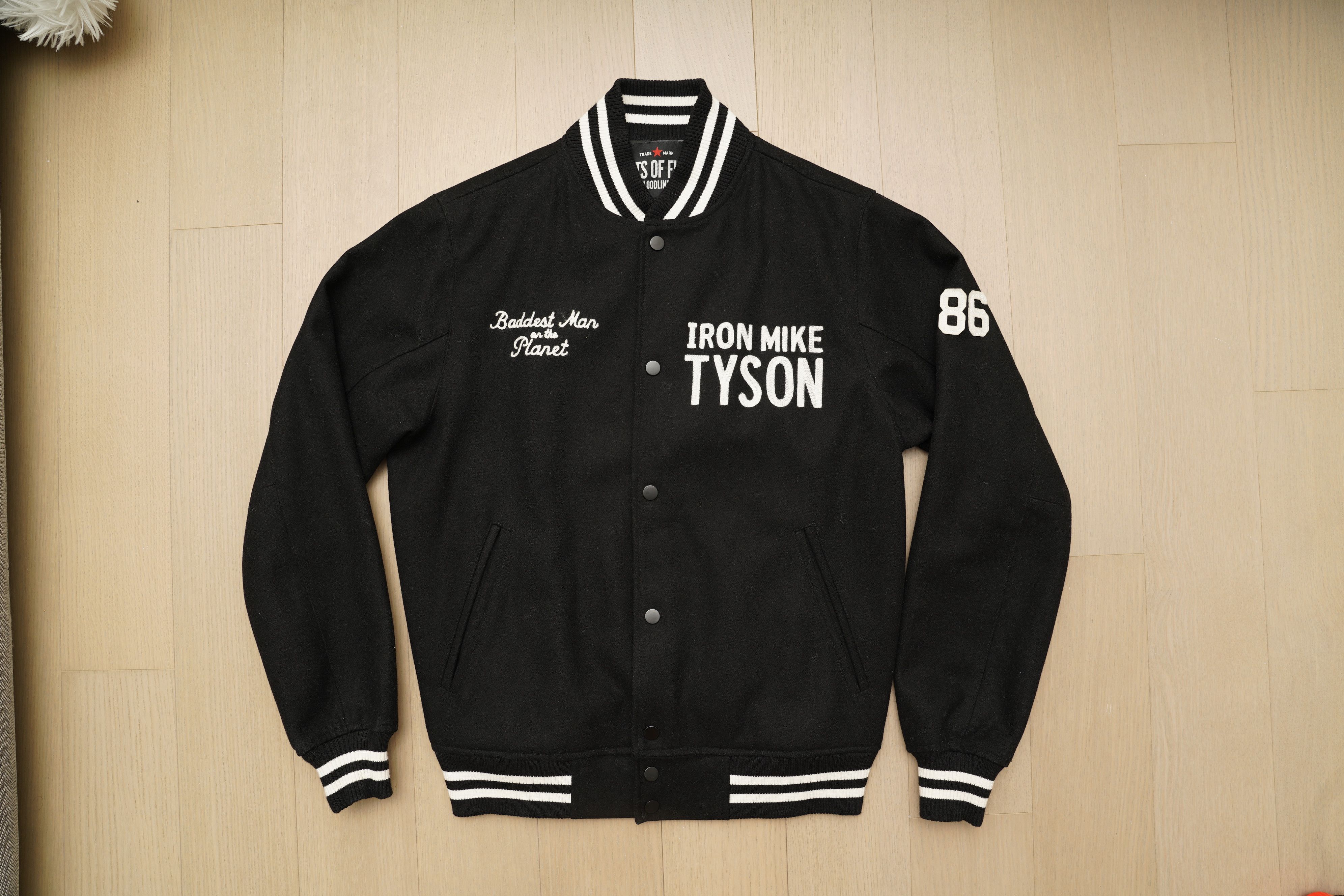 Roots Of Flight Roots of Fight - Iron Mike Tyson Wool Varsity Jacket ...