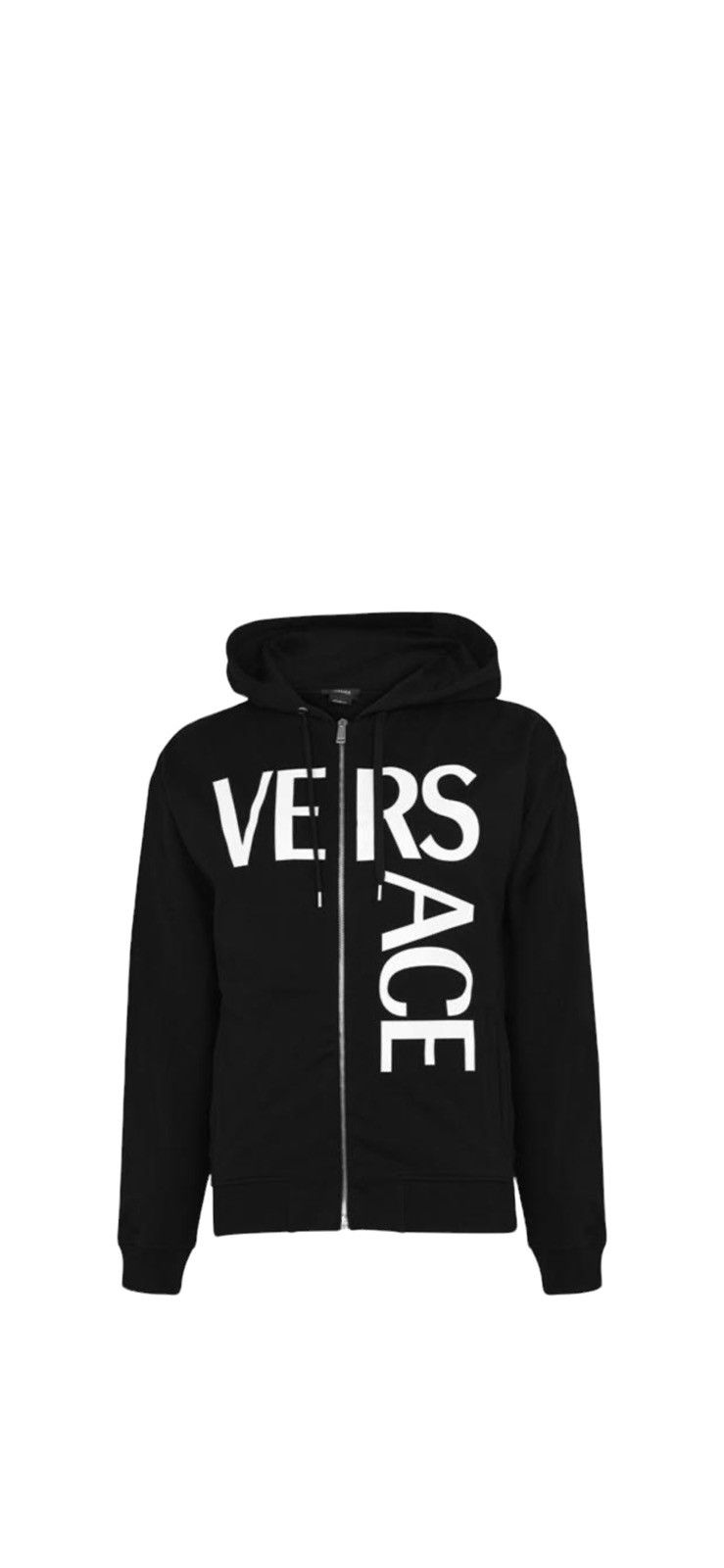 Versace Versace Text Zip Hoodie | Grailed