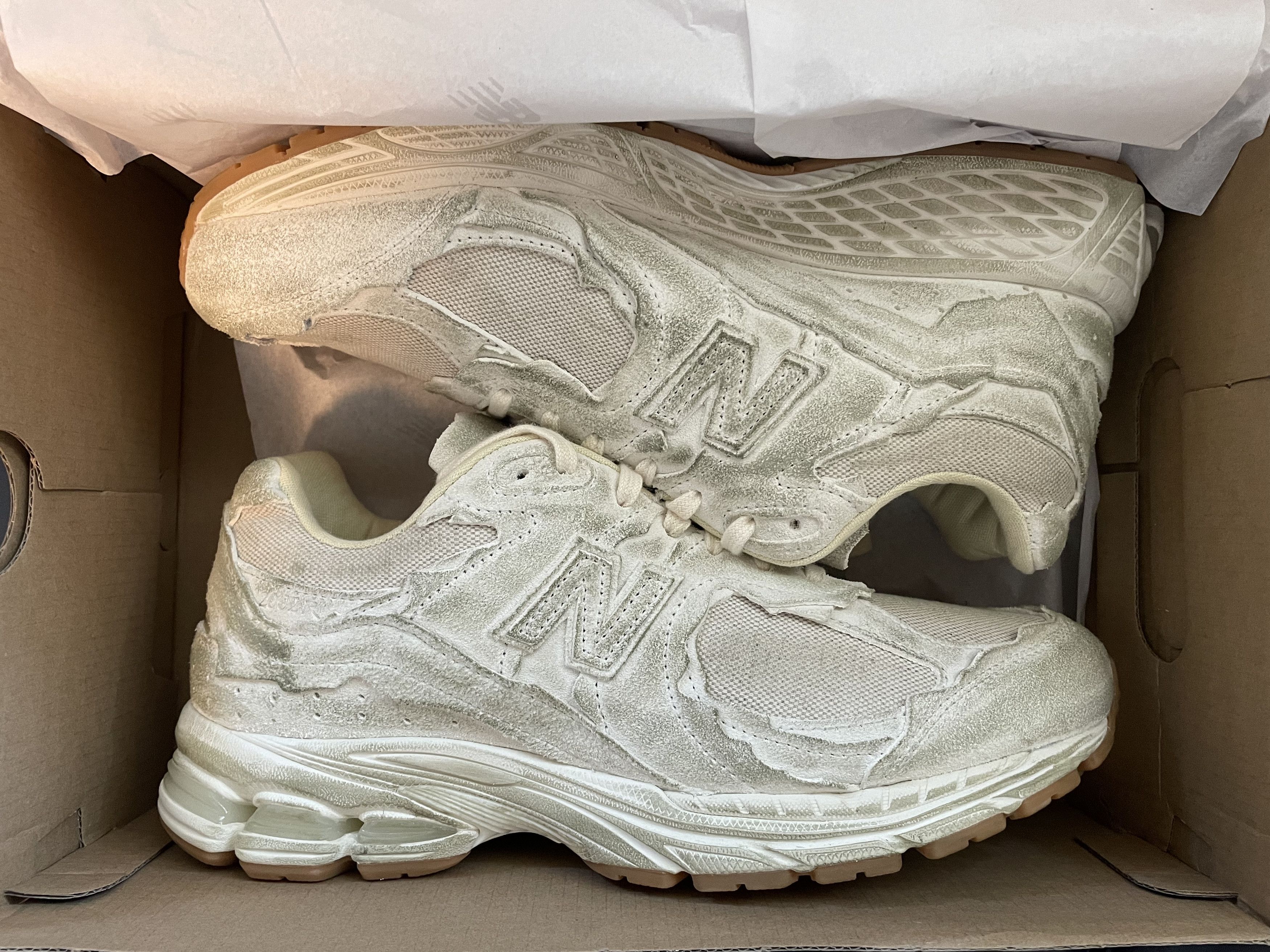 New Balance 2002R Sea Salt Distressed Protection Pack M2002RDG | Grailed