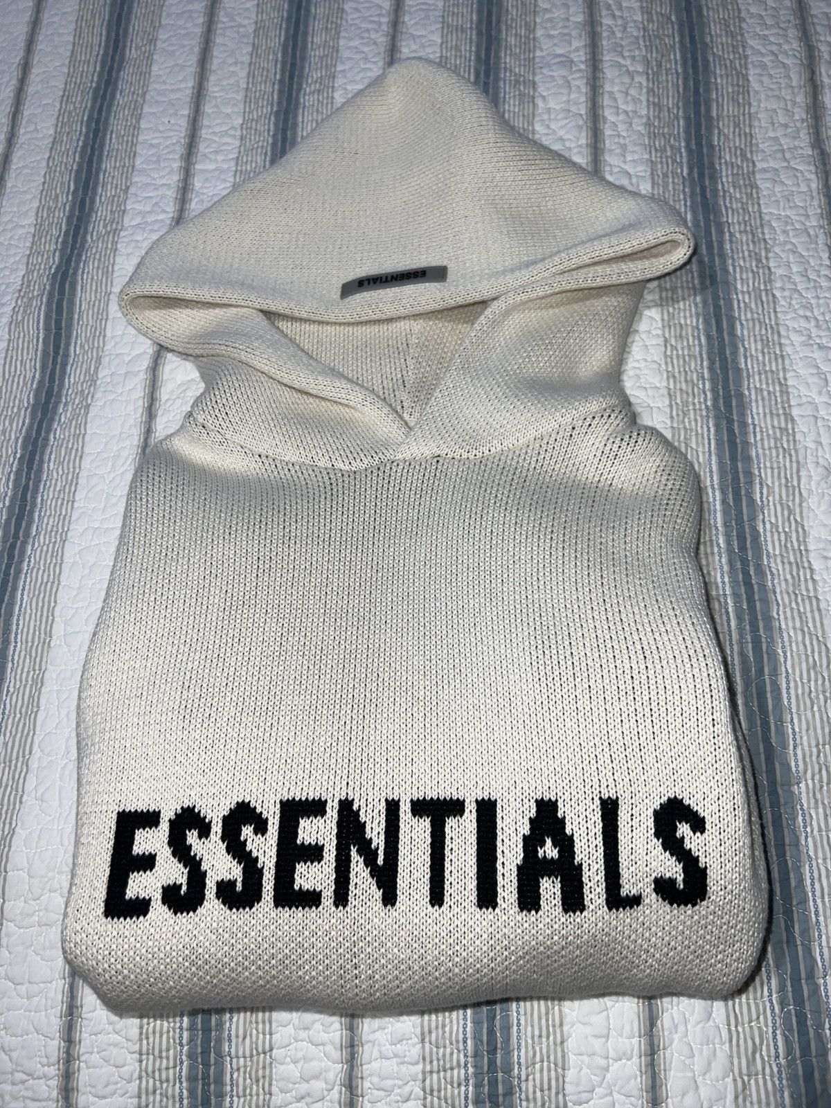 Essentials × Fear of God Essentials Knit Hoodie | Grailed
