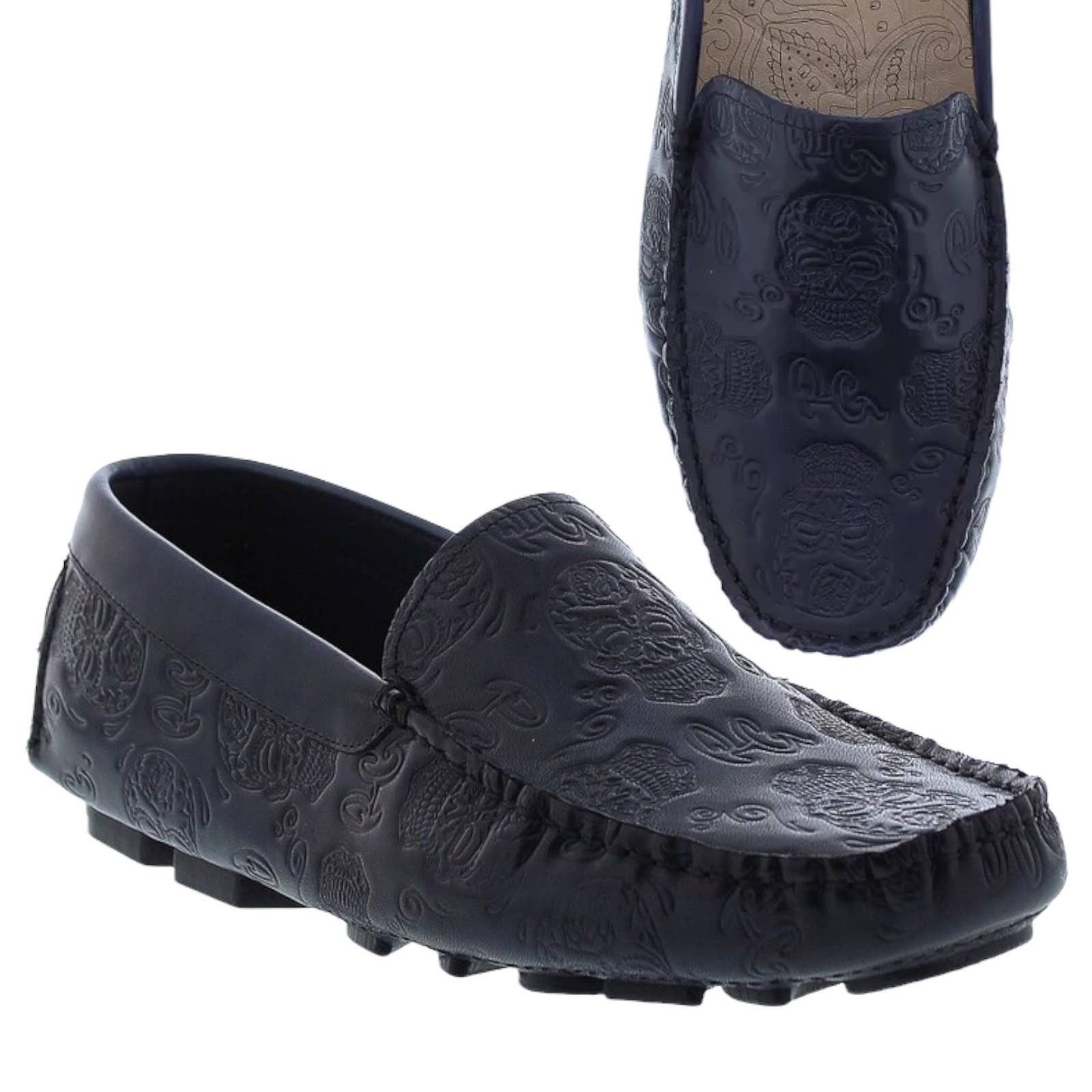 Robert Graham NEW Robert Graham Crossbones Driving Loafer Skull Shoes ...
