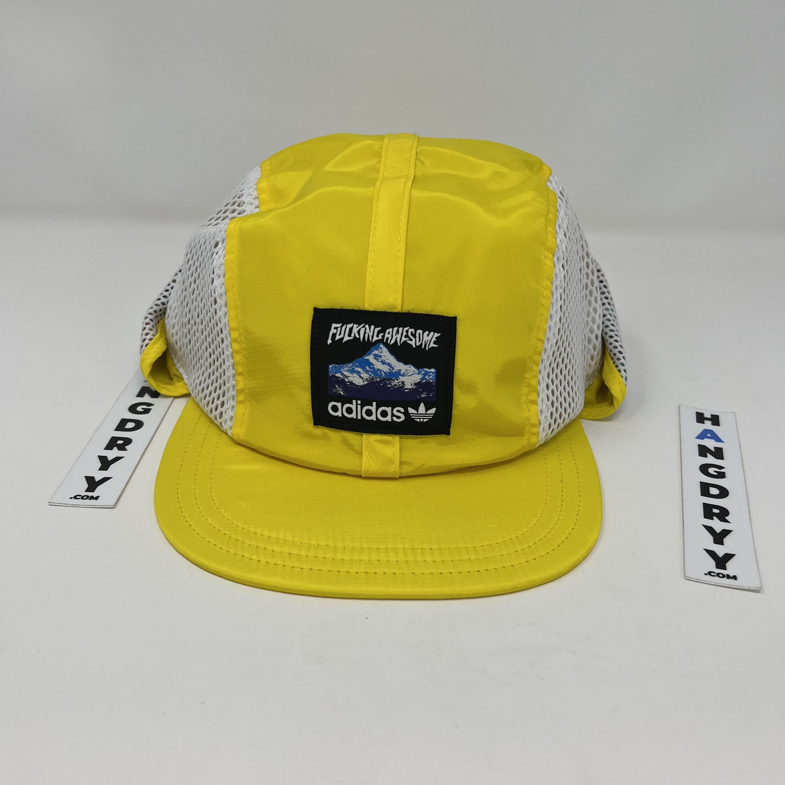 Adidas FA Fishing Yellow/White Mesh Hat | Grailed