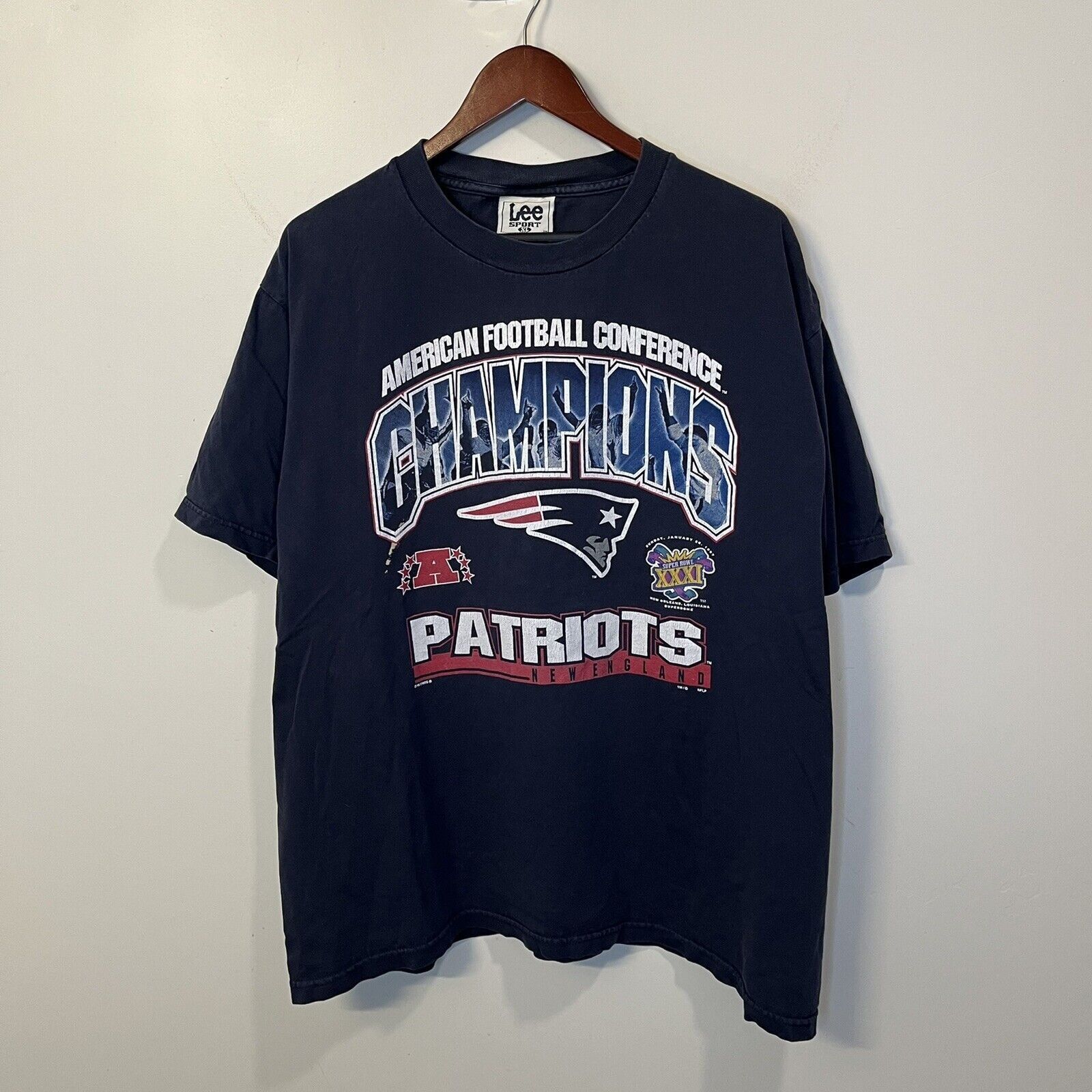 Vintage VTG 90s Lee Sport NFL New England Patriots Champions T Shirt ...