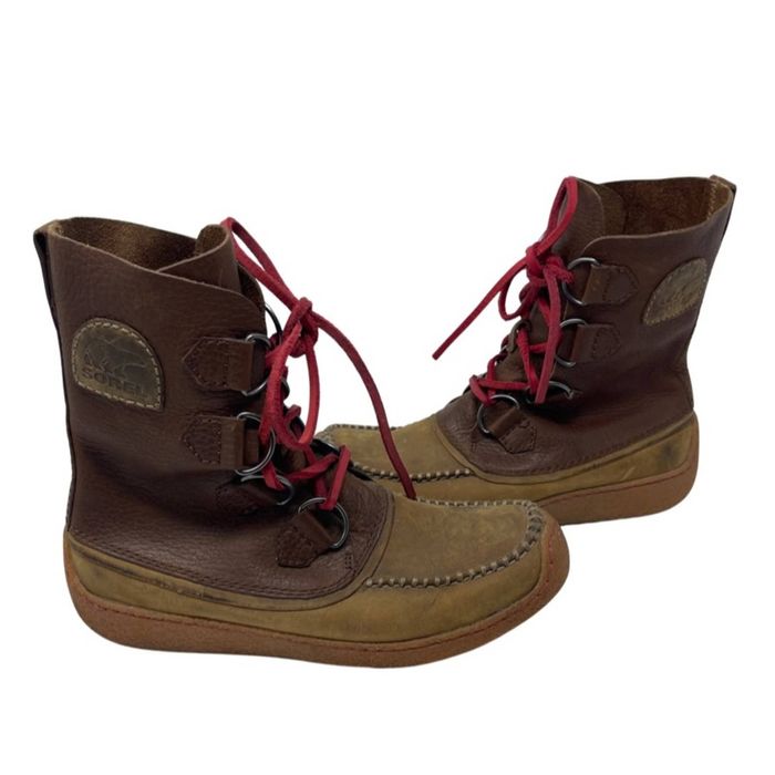 Sorel Sorel Marsh Chugalug brown leather barefoot moccasin boots 8 ...