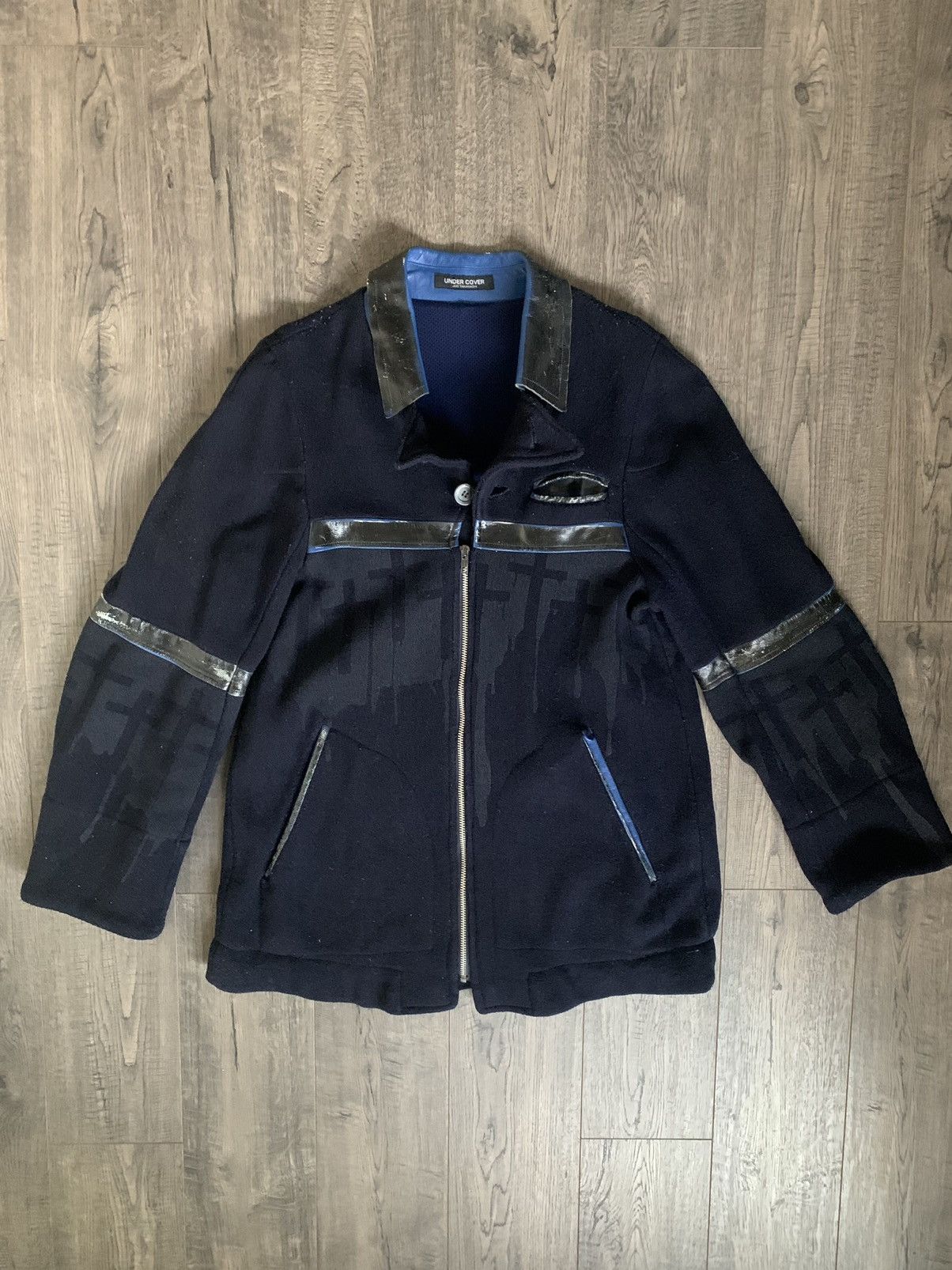Undercover Wire Crosses Jacket Blue Jun | Grailed