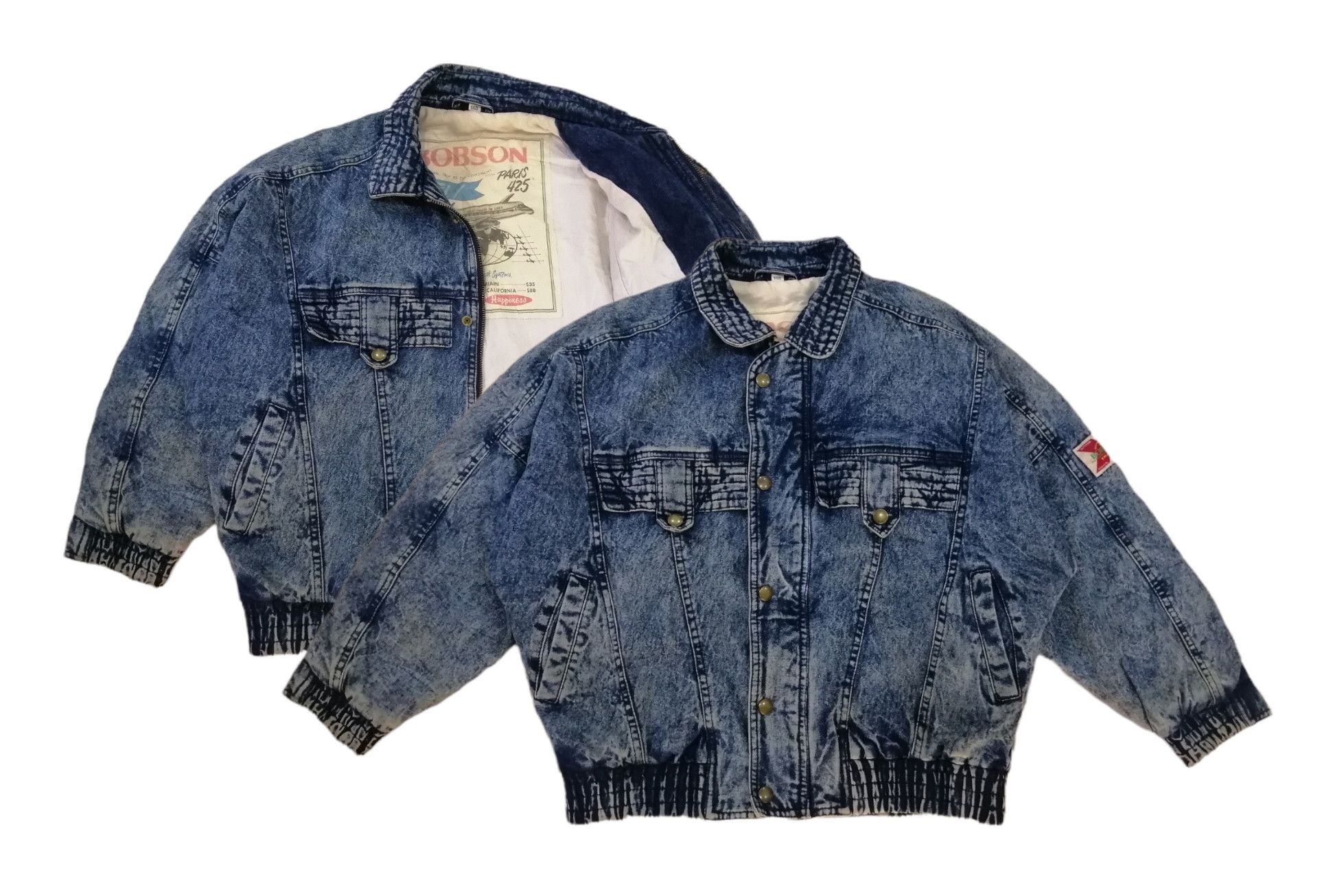 Vintage 🔴FINAL TODAY🔥 Vintage BOBSON Denim Bomber Jacket | Grailed
