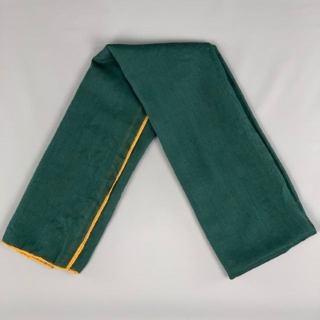 Barneys New York Green Yellow Cashmere Silk Scarf | Grailed