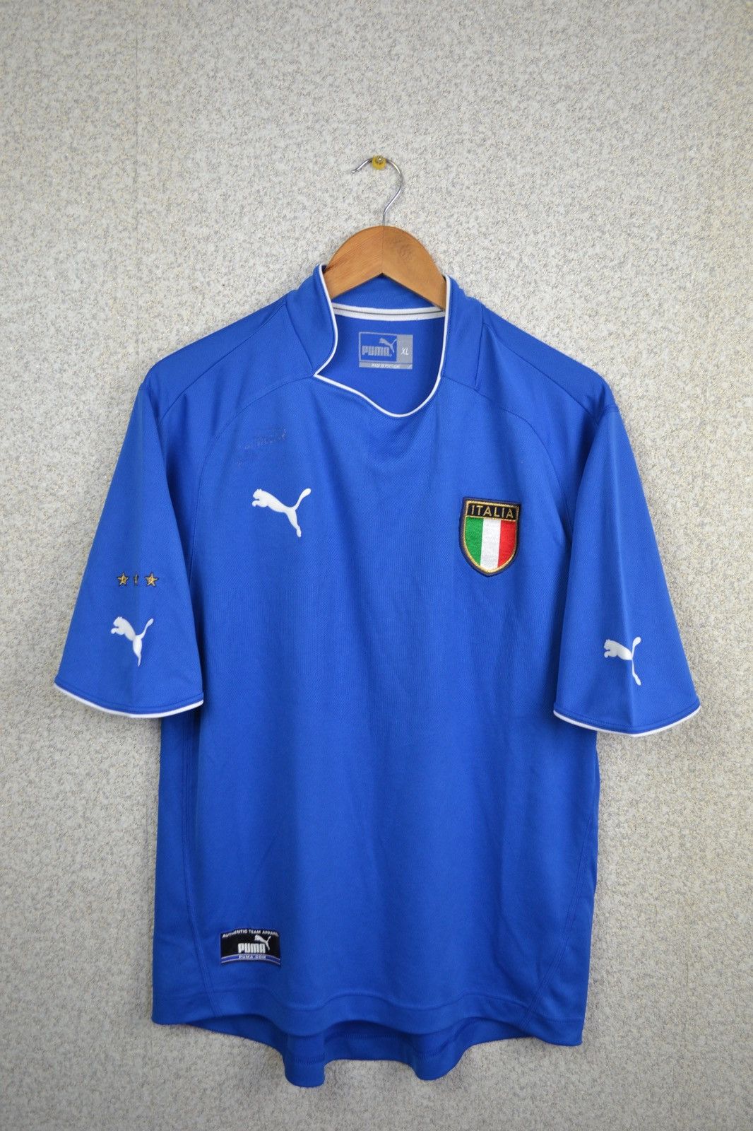 Puma × Vintage Italy Italia Puma 2003 2004 vintage puma soccer shirt ...
