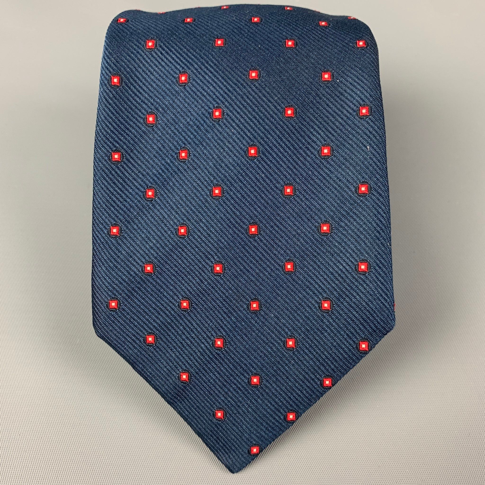 Huntsman & Sons Navy Red Dots Silk Twill Tie | Grailed