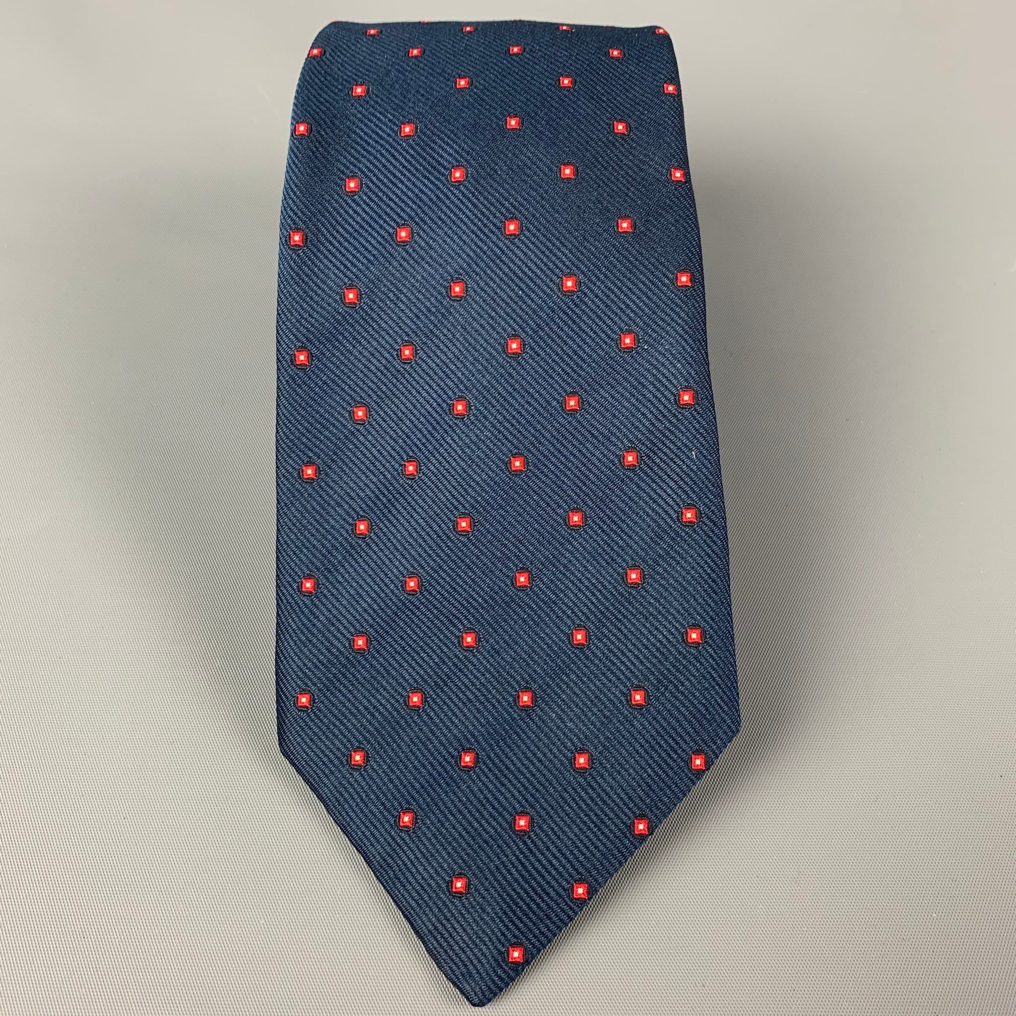 Huntsman & Sons Navy Red Dots Silk Twill Tie | Grailed