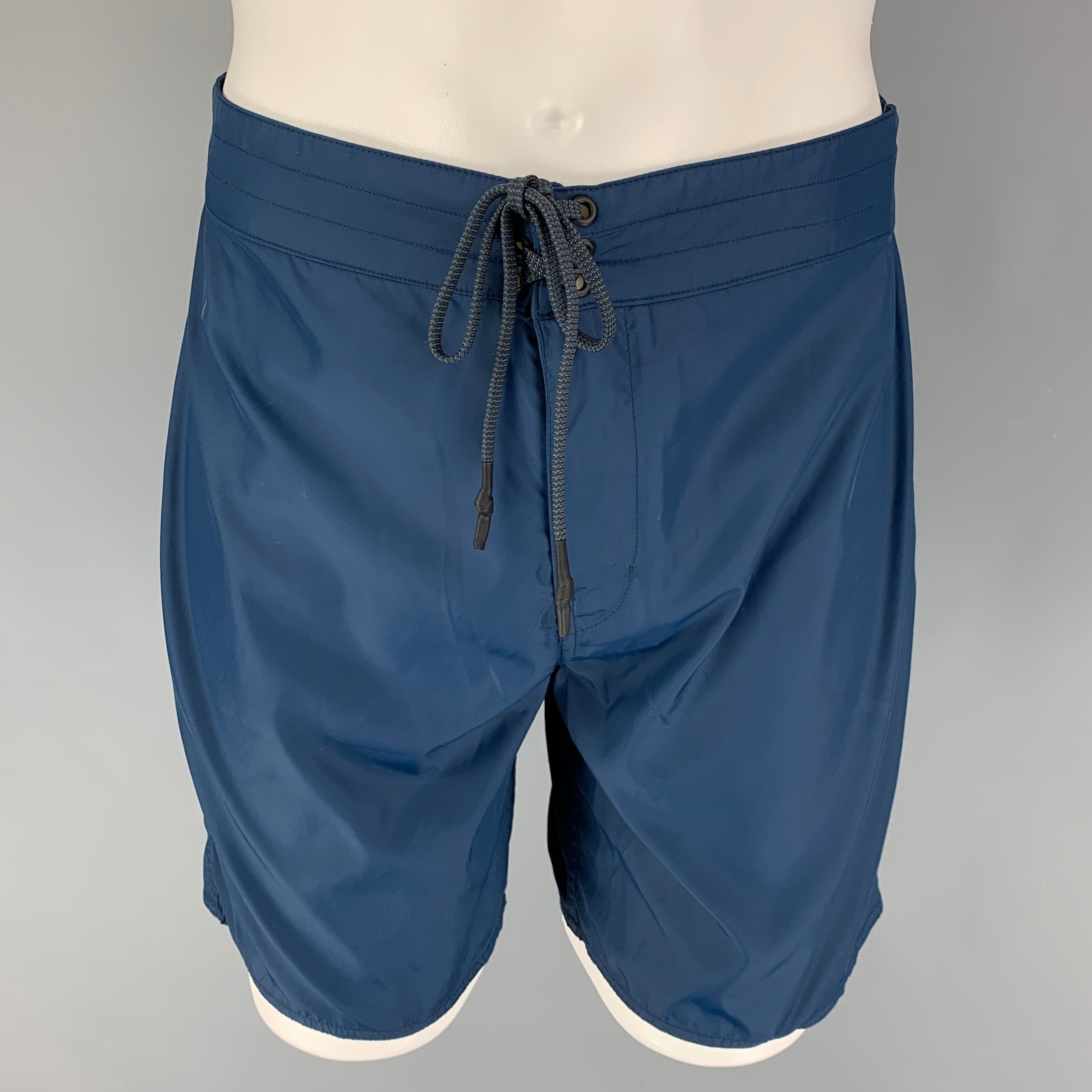 Outerknown Navy Nylon Swim Trunks | Grailed