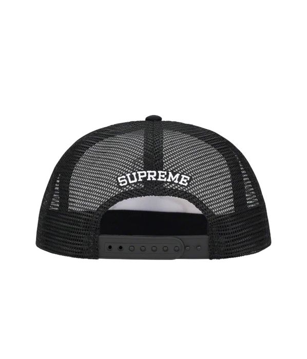 Supreme Supreme Pin Up Mesh Back 5-Panel Trucker Hat Black | Grailed