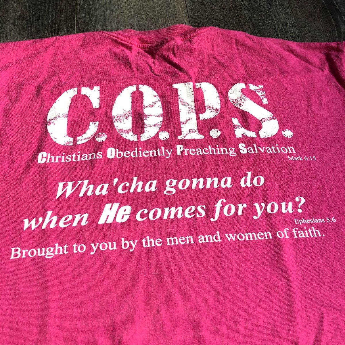 Police × Religion × Vintage Vintage 1990s COPS Jesus Christ Kerusso TV ...