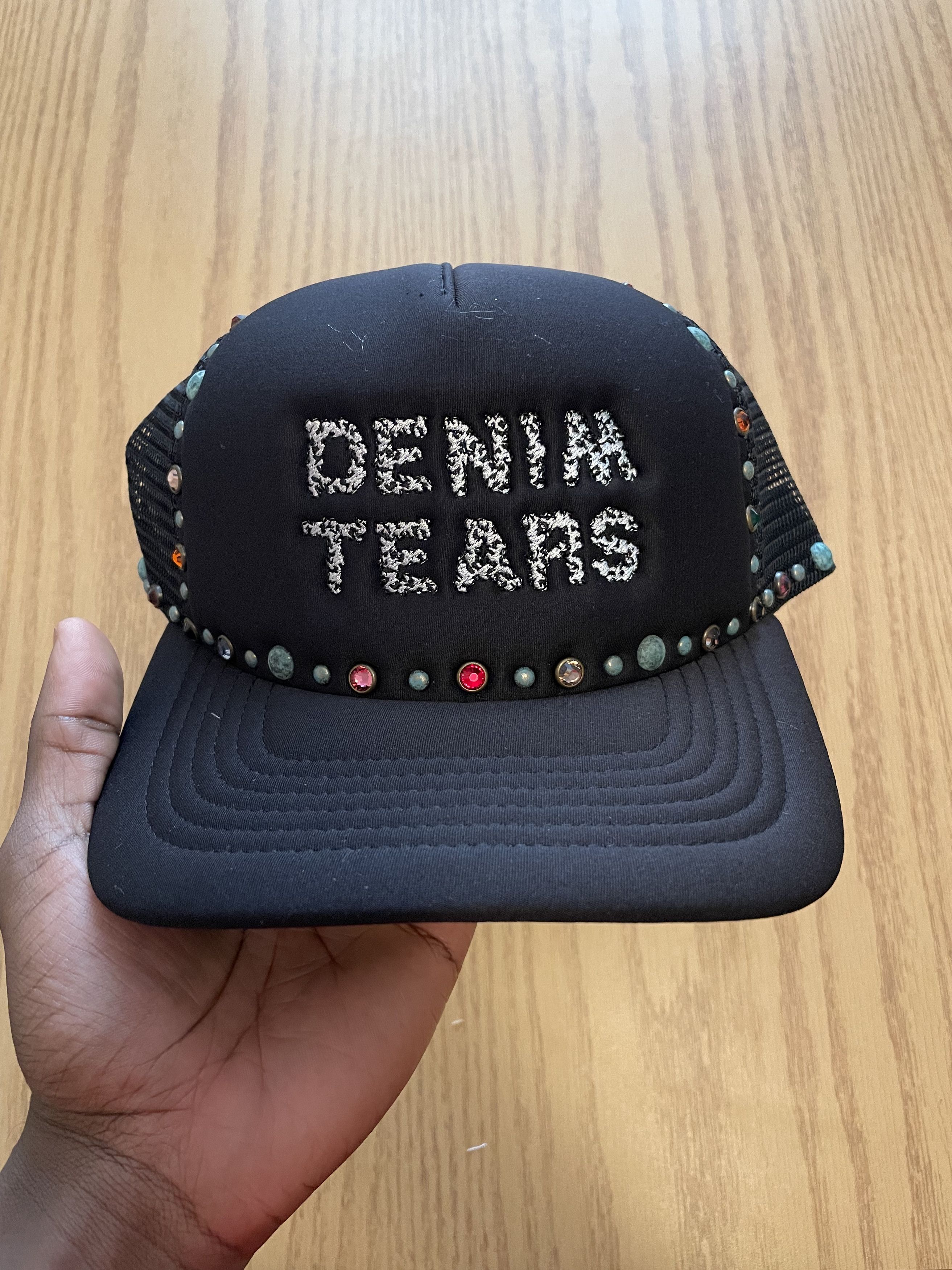 DENIM TEARS Rhinestone Denim Tears Hat | Grailed