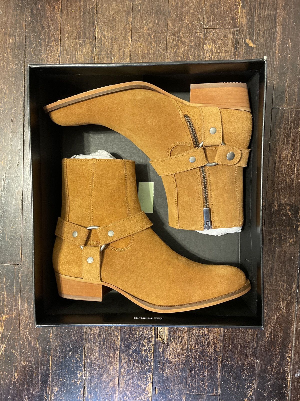 Other UK Other UK Suede Zip Up Harness Boots in Whiskey Brown | Grailed