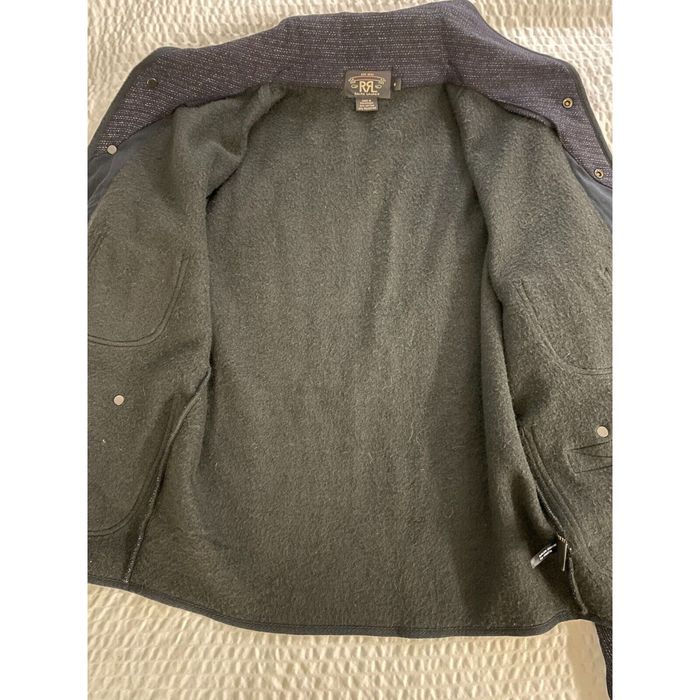 RRL Ralph Lauren Snap Front Patch Pocket Shawl Shirt Jacket | Grailed