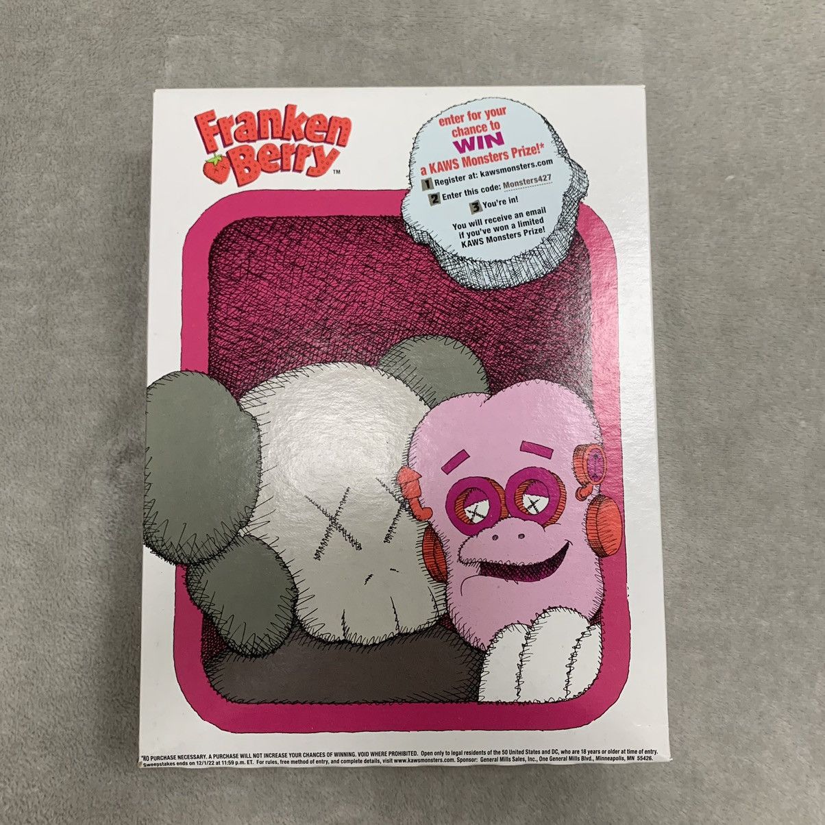 Kaws Kaws x Franken Berry Cereal | Grailed