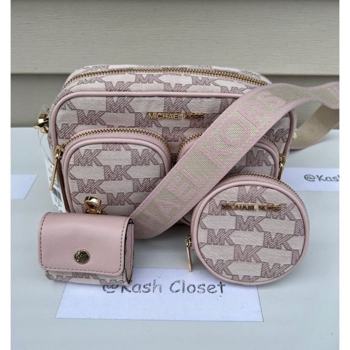 Michael Kors Michael Kors Purse Medium Signature Crossbody Tech Attach ...