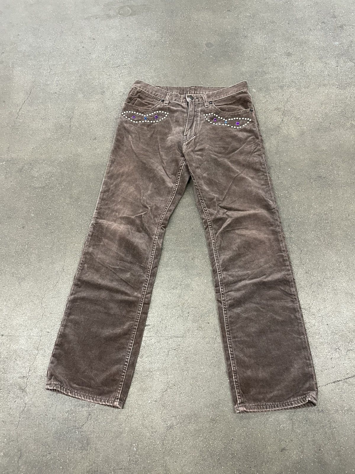 Number (N)ine Number (N)ine “Touch Me I’m Sick” AW03 Velour Studded ...