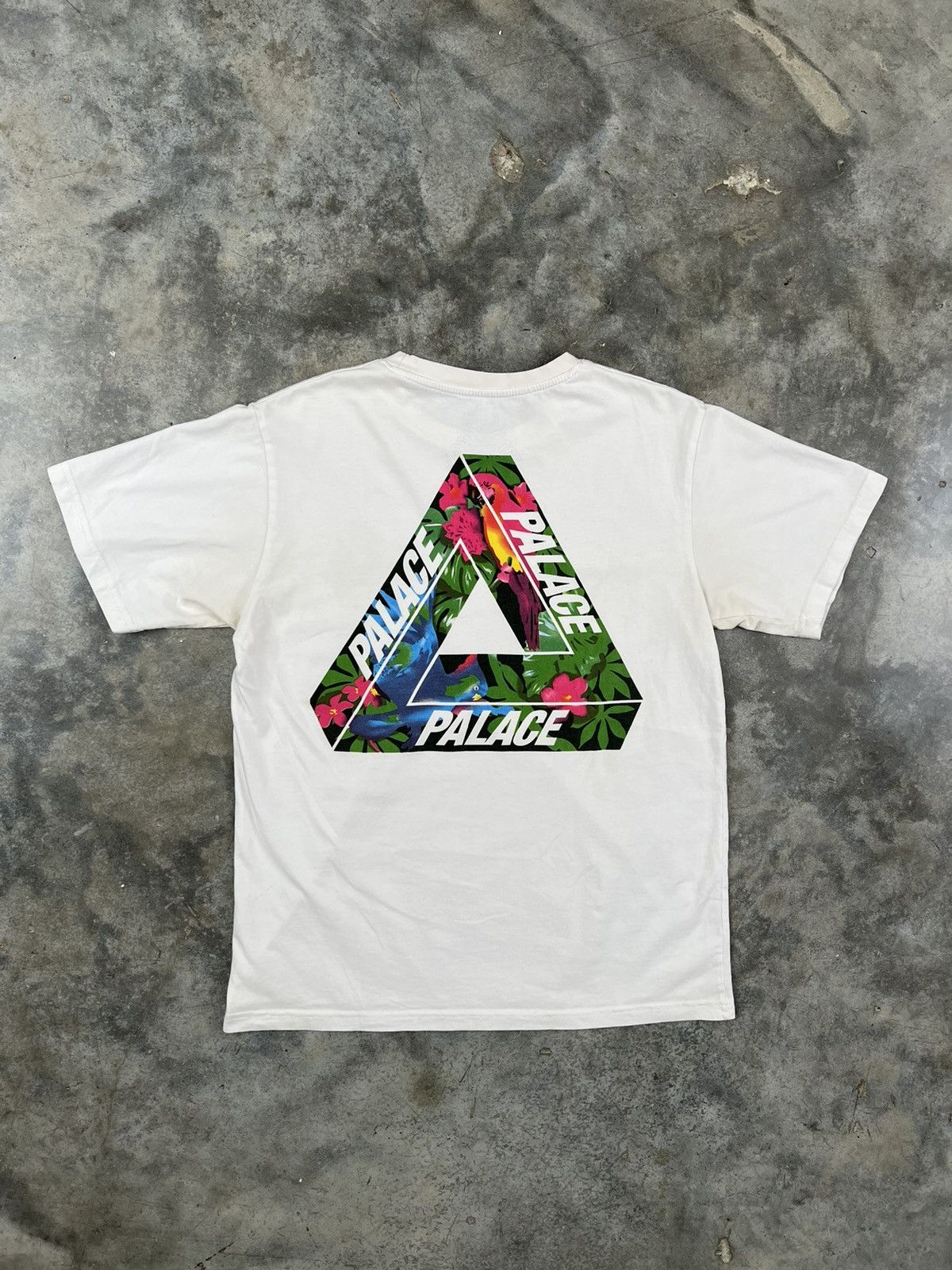 Palace Palace White Tropical Tri Ferg OG Logo Tee Sz. Large | Grailed