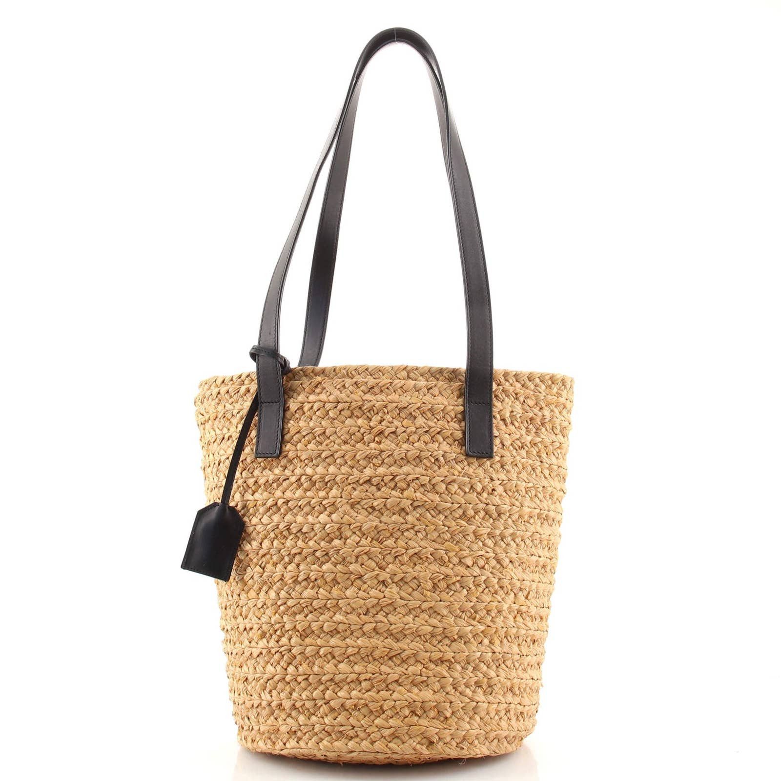 Saint Laurent Paris Panier Basket Shopper Raffia Small | Grailed