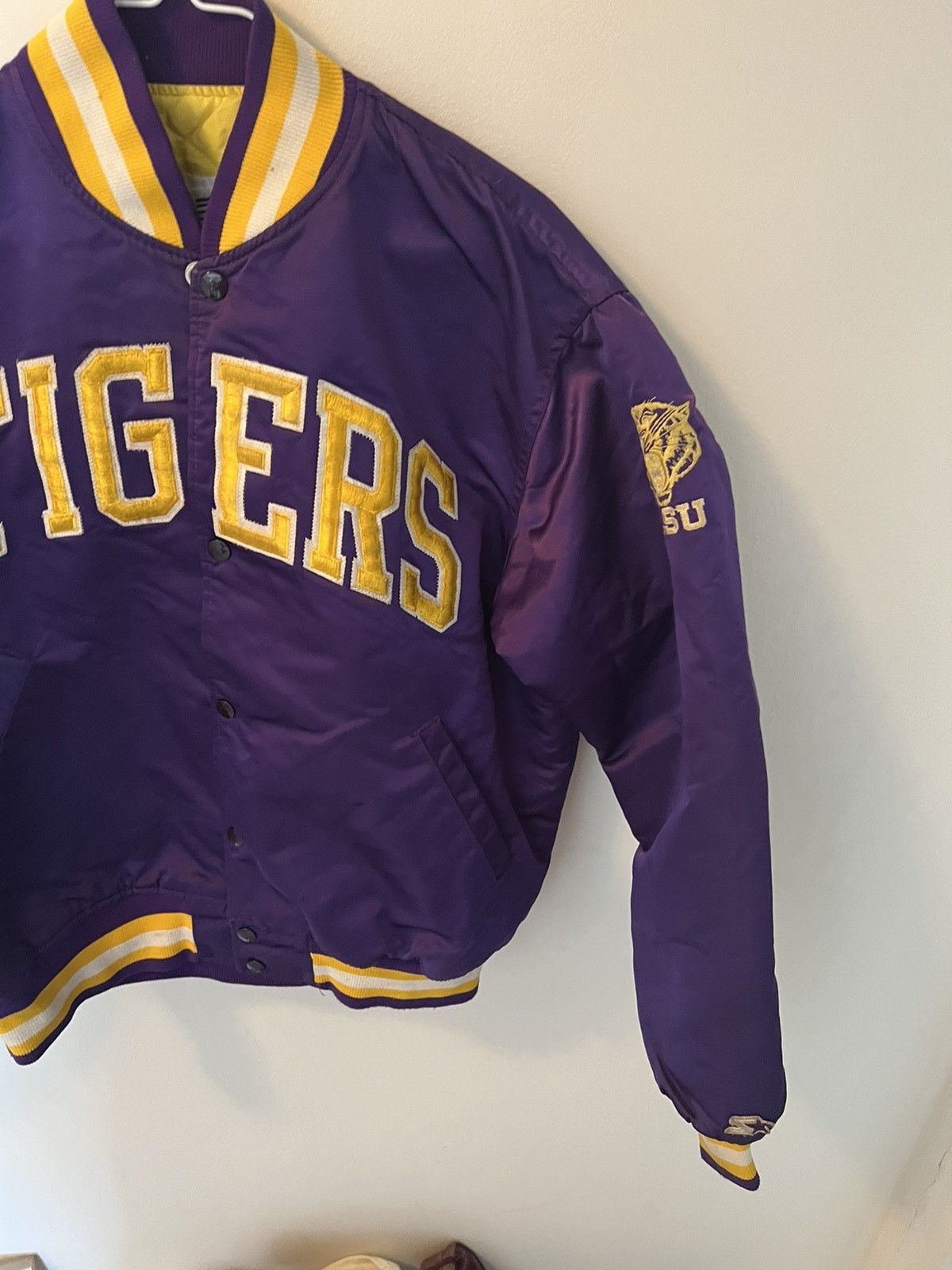 Starter Vintage LSU Tigers Starter jacket - satin | Grailed