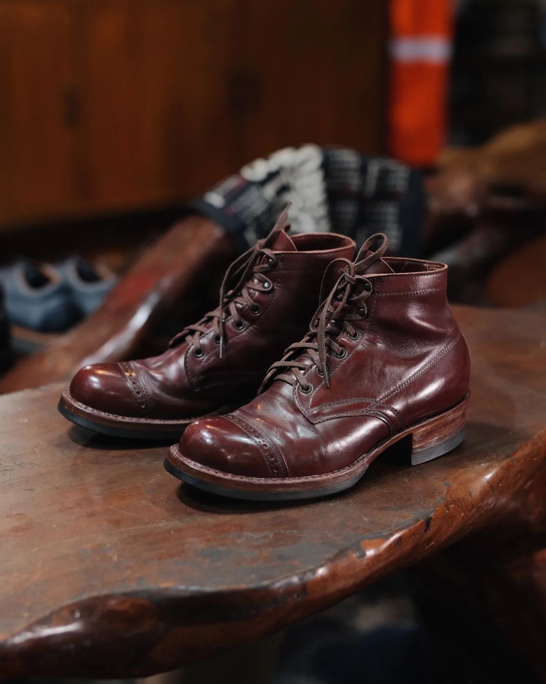 Whites Boots White Boots Burgundy French Calf Medallion Original | Grailed