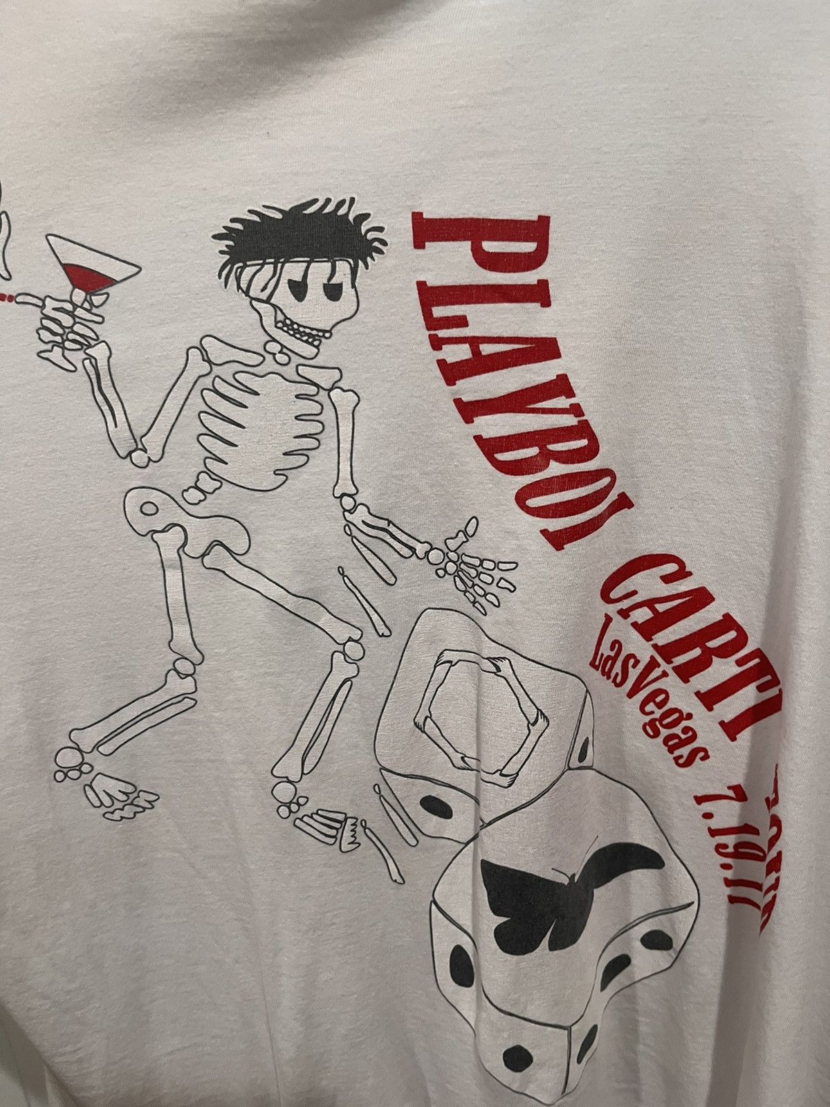 Playboi Carti Playboi carti skeleton x On The Arm T-shirt | Grailed