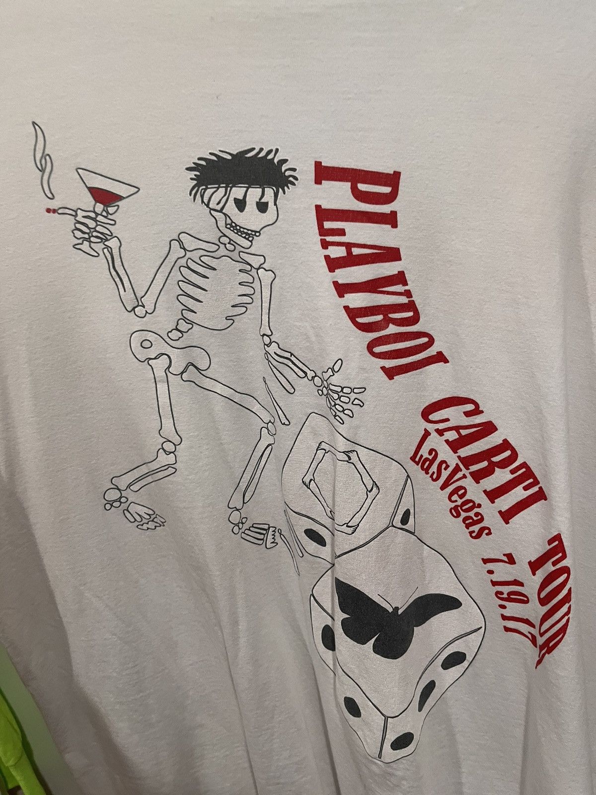 Playboi Carti Playboi carti skeleton x On The Arm T-shirt | Grailed