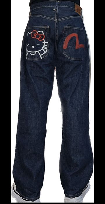 Evisu Evisu X Hello Kitty Jeans | Grailed