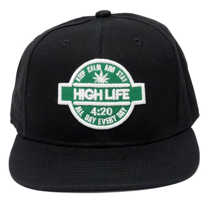 The Unbranded Brand Marijuana Weed Potleaf 420 High Life Snap Back ...