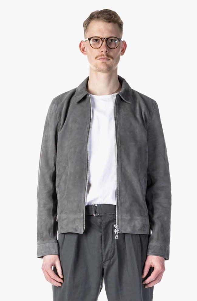 Avant Garde × Luxury × Officine Generale $1.4K Grey Sheep Leather Suede ...