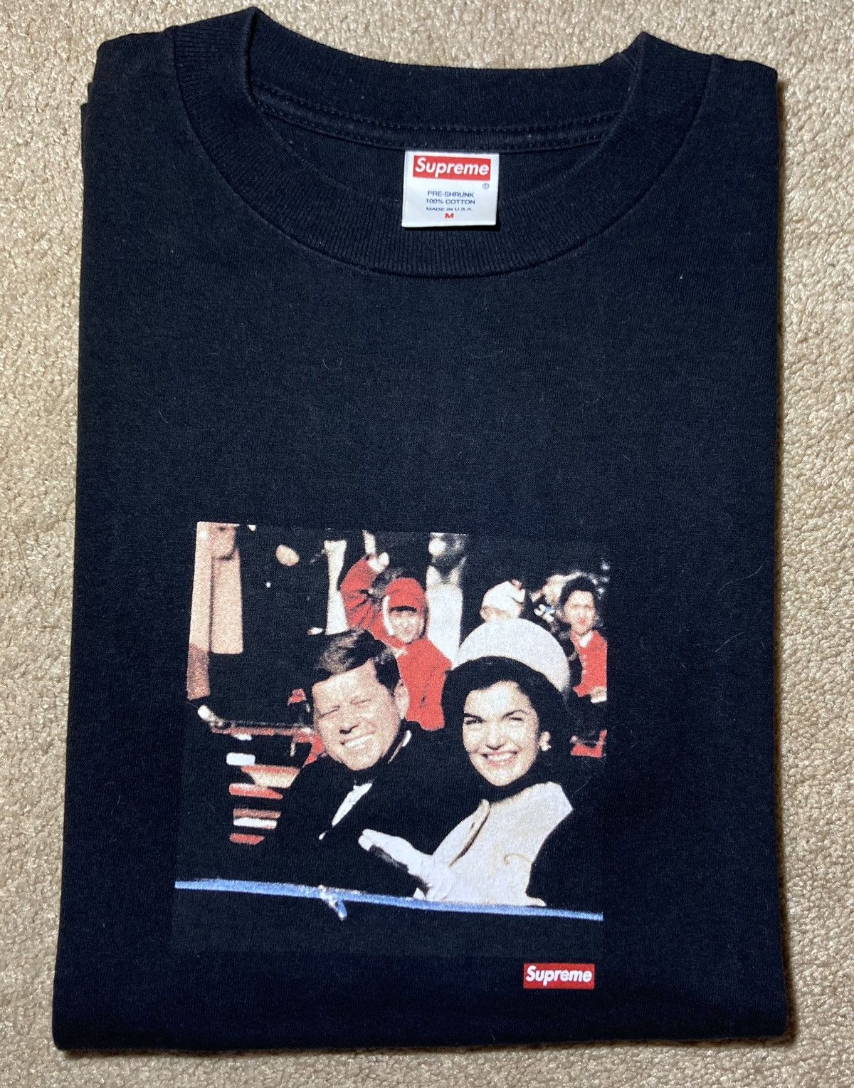 Supreme 2008 Supreme JFK Tee Photo John Jackie Kennedy Photo SS08 OG ...