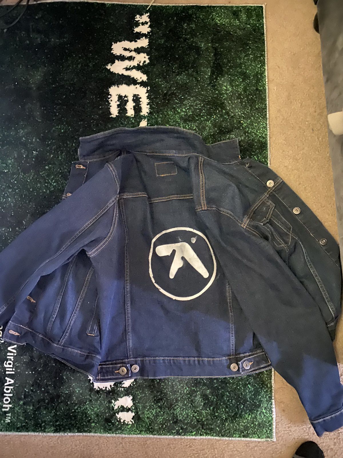 Streetwear Aphex Twin Custom Jean Jacket | Grailed